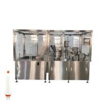 China Industrial Volumetric Syringe Filling Machine 0.5-80ml 1800-2100 p/h for Ointment Viscous Liquid for sale