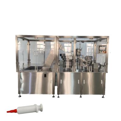 China Automatic Veterinary Gel Syringe Filling Machine 0.5-80ml 1800-2100 p/h CE for sale