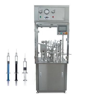 China Automatic Vacuum Syringe Filling Machine 600-720 p/h 2KW for High Viscosity Gel and Vaccine for sale