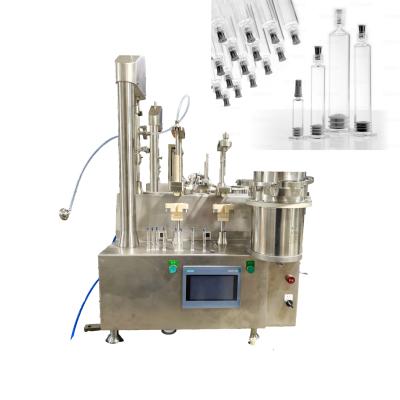 China Semi Automatic Prefilled Thick 2ml Gel High Viscosity Pneumatic Cream Paste Syringe Filling Machine for sale