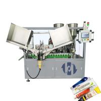 China Automatic Tube Filling and Sealing Machine 80-120 TPM for Plastic Lami Tubes 3-250ml for sale