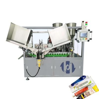 China Automatic Tube Filling and Sealing Machine 80-120 TPM for Plastic Lami Tubes 3-250ml for sale