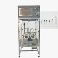 China Desktop Vial and Pre-filled Syringe Filling Machine 1-10 pcs/min 2 kW with Laminar Flow Hood for sale