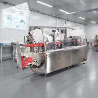 China Single Pack Makeup Remover Towel Packing Machine 4 Side Sealing Sachet Cleansing Wipe Packer for sale