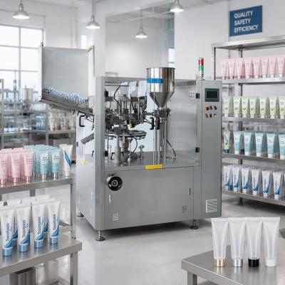 China Fully Automatic Toothpaste Soft Tube Filling Sealing Machine Line for sale