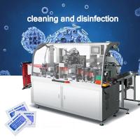 China Four Side Sealing Wet Wipes Packing Machine 220V 4.8KW for Alcohol Pads BOPP Film for sale
