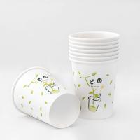 China No Leakage Compostable Hot Cups Custom Disposable Coffee 8oz 300ml Eco Hot Cups for sale