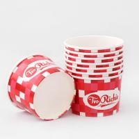 China 500ml White Disposable Soup Bowls Kraft Salad Bowl Custom Logo for sale