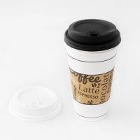 China Disposable Leakproof Plastic Coffee Lid PP PS PLA Strawless Iced Coffee Cup for sale
