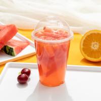 China Biodegradable PLA Plastic Cup 550ML printed logo cold drink cups with lids for sale