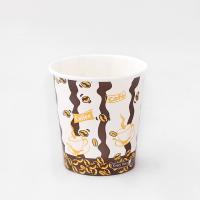 China 6oz 180ml Single Wall Paper Hot Cups PE Coated 72mm for sale