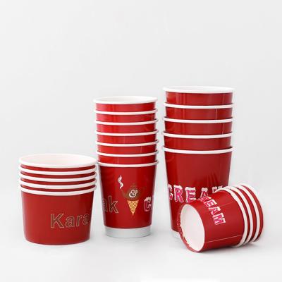 China 540ml Double Wall Paper Coffee Cups OEM Cold Drinking Disposable 16oz Double Wall Cups for sale