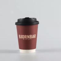 China Plastic Free Custom Double Wall Coffee Cups Disposable 610ml 20oz for sale
