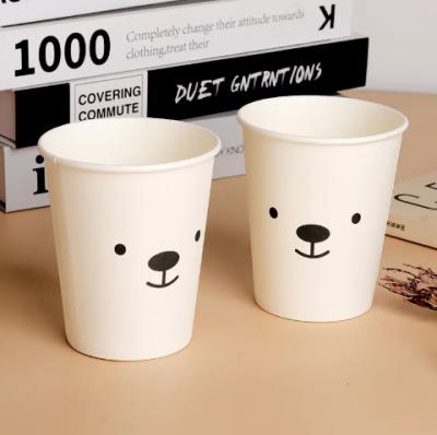 China Disposable PLA Coated 9oz 250ml Single Paper Cup can be customized for sale