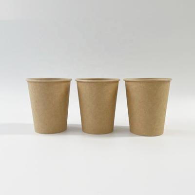 China 4oz 125ml Single Wall Paper Cup Customizable Pattern Biodegradable Takeaway Coffee Cups for sale