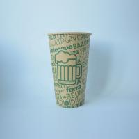 China 24oz Personalized Paper Cups Single Layer 675ml Custom Paper Cups With Logo for sale
