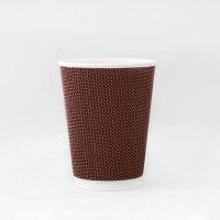 China Milk Beverage Ripple Wall Cups 16oz 540ml Corrugated Coffee Cups for sale