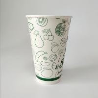China Eco-friendly PLA Biodegradable Single Paper Cup 20oz 600ml can be customized for sale