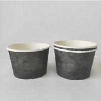 China Custom Print Disposable Hot Soup Bowls 363ml PE Coated White Paper Soup Bowls for sale