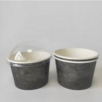 China Hot Beverage Paper Bowl In Size 500ml Container For Take Away With Dome Lid for sale