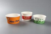 China 860ml Eco Disposable Paper Bowl Salad Holiday Disposable Bowls Single PE Lined for sale