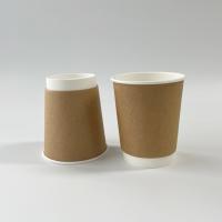 China Custom Logo Kraft Paper Ice Cream Cups 16OZ PLA Coated Double Wall Paper Cups for sale