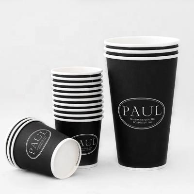 China Eco Friendly Printed Disposable Cups 20oz 600ml Paper Coffee Cups With Logo for sale