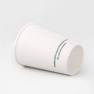 China Disposable Single Cold Drink Paper Cup 7oz 210ml Plastic Free Coated Single Wall Cups for sale