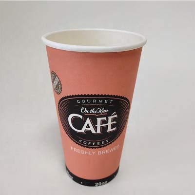 China Eco-friendly Customizable 270ml single paper cup 9.5oz plastic-free coating for sale