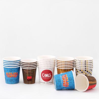China Recycled Material 85ml Single Paper Cup 3.5oz Plastic Free Coating for sale