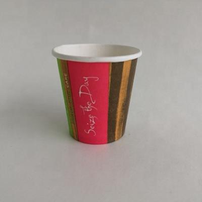 China Cold Drink Single Wall Paper Cup 3oz 75ML Cola Double PE Coating for sale