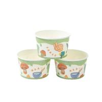 China Food To Go Paper Food Bowls 600ml Soup Box Container Portable Salad Bowl PLA Coated for sale