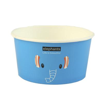 China Lunch Paper Bowl Custom Dimension 930ml Round PLA Disposable Ice Cream Bowls for sale
