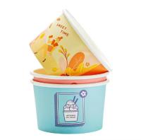 China 120ml Big Paper Bowls White Kraft Salad Bowl Disposable 52mm for sale