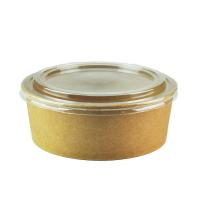 China 860ml Cardboard Paper Bowl Salad Bowl Single Small Paper Soup Bowls for sale