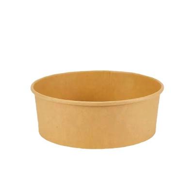 China Soup Noodle Take Away Paper Bowl 930ml Round Salad Containers Meal Prep for sale