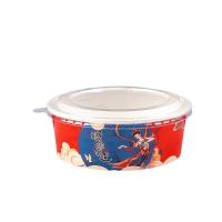 China Dessert Food Paper Bowl 1100ml Disposable Bowls For Soup Food Packaging for sale