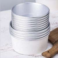 China Silver Aluminum Foil Paper Bowl PE PLA Plastic Free Coated Round Shape Bowl for sale