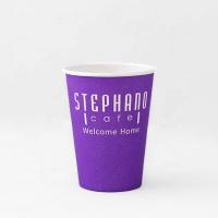 China 540ml Disposable Ripple Coffee Cups Double PE Coated 16oz Single Wall Paper Cup for sale