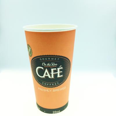 China Eco-friendly custom 22oz 630ml plastic-free coated single paper cup for sale