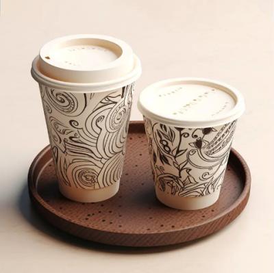 China Customized 32oz 970ml Double PE Single Paper Cup Heat resistant for sale