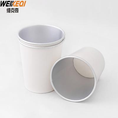 China Custom Aluminium foil Single Wall Paper Cups for hot tea for sale