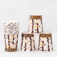 China Custom Logo Disposable Single Wall Paper Cup 4oz-32oz with Lid for sale