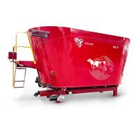 China 7m³  Single Auger Vertical Stationary TMR Mixer For Medium dairy or beef cattle Farms for sale