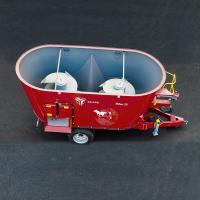 China 10000kg Weight TMR Mixer 20 Blades Auger Feed Wagon With High Flotation Tires for sale