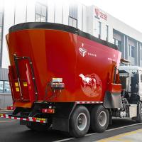 China 40m³ Triple Auger Truck Mounted Mixer Feeder For High Capacity Livestock Operations for sale