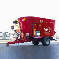China High-Capacity 20 m³ Dual-Auger Vertical TMR Mixer with NM400 Steel Construction for sale