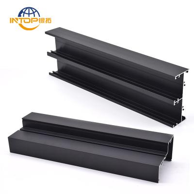 China Black Anodized Matte Window Aluminium Profile Different Shape Available for sale