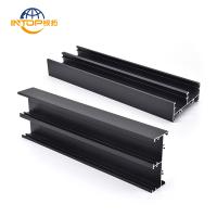 China Black Anodized Sandblasting Window Aluminium Profile 6063-T5 for Doors for sale