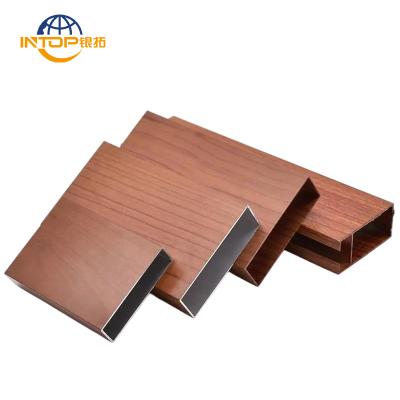 China ODM Wood Grain Aluminum Profile OEM 6063 T5 Aluminum Extrusion for sale